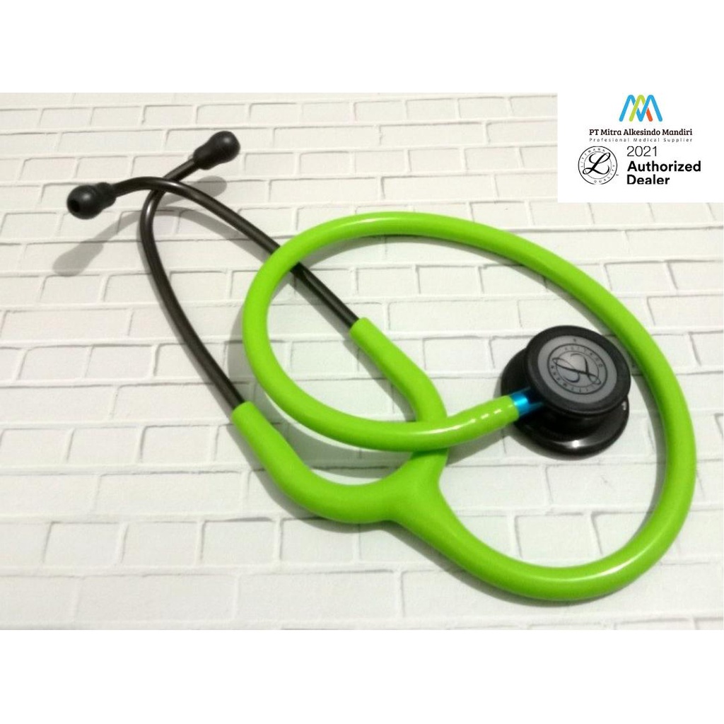 Jual 3M Littmann Stethoscope Classic III Lime Green Smoke Finish Blue ...