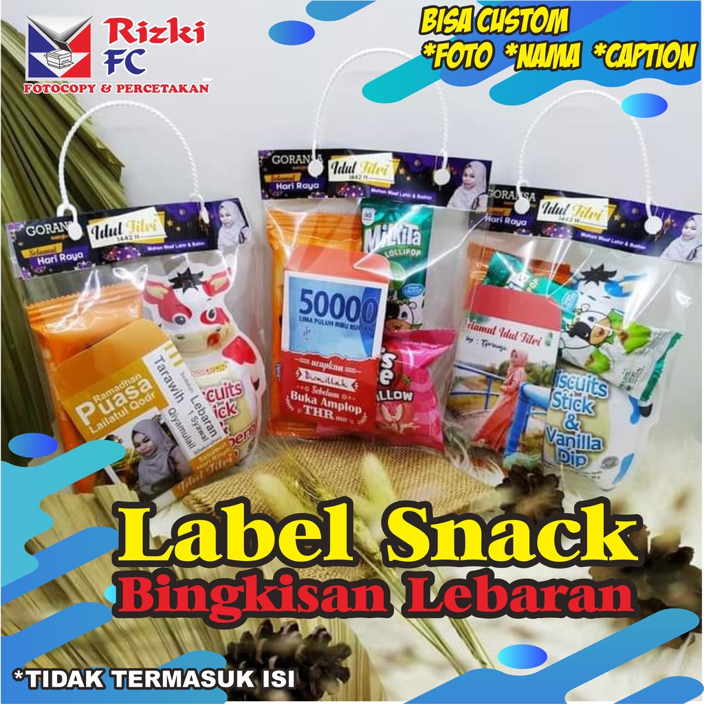 Jual Tas Snack Lebaran Hrg 1 PCS Plastik Label DAN Tali (THR, Ulang ...