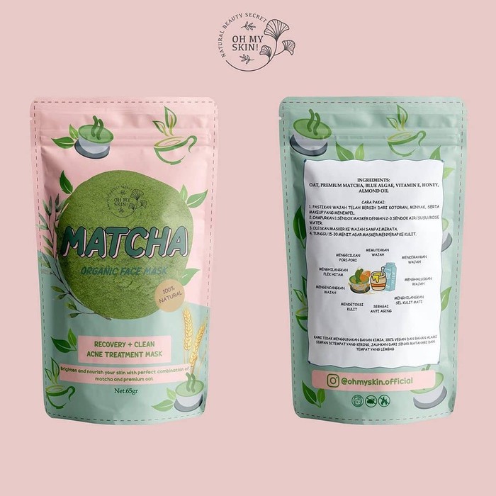 Jual OH MY SKIN MASKER ORGANIK / ohmyskin mask 65gr and 25gr | Shopee Indonesia