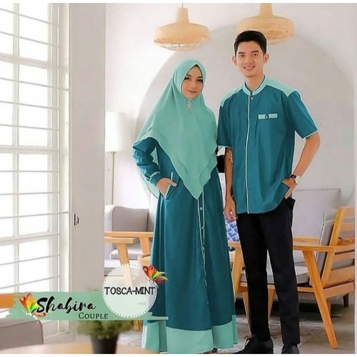 Jual Shabira Couple Set Hijab | harga sudah termasuk hijab | Shopee ...