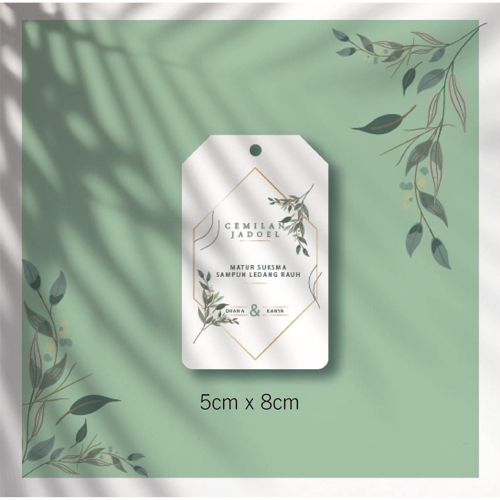 Jual Cetak Custom Hangtag + Tali + Mata Ayam (250 pcs) / Hang tag ...