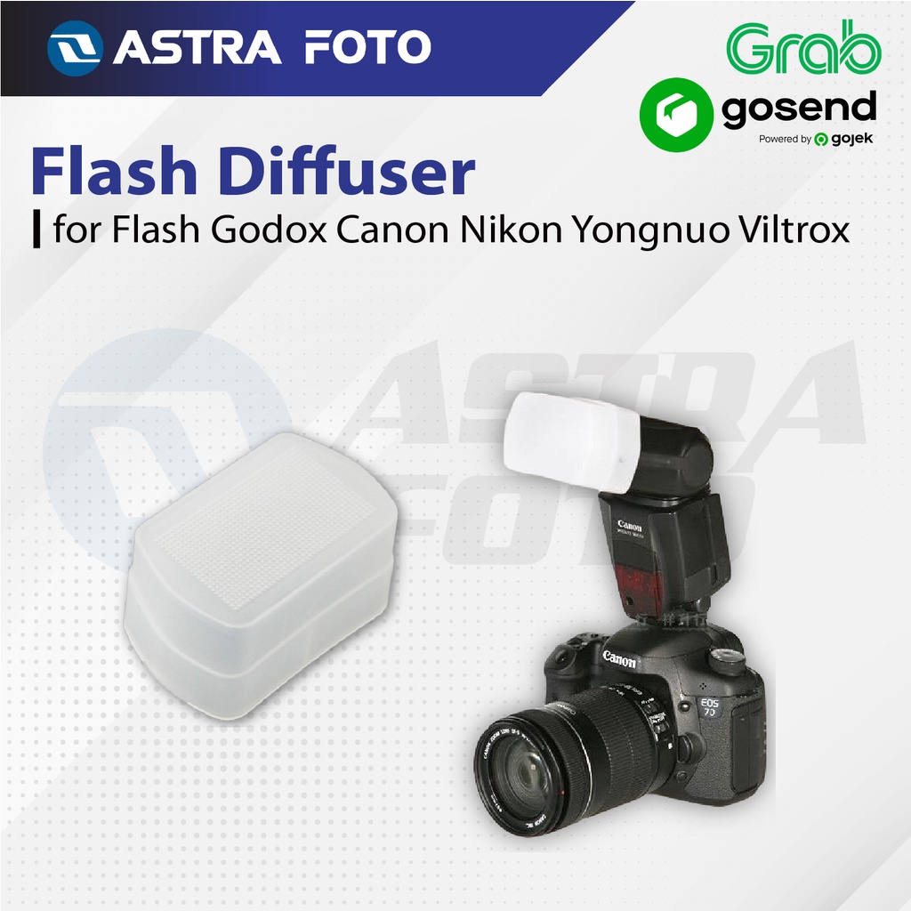Jual Flash Diffuser for Flash Godox Canon Nikon Yongnuo Viltrox ...