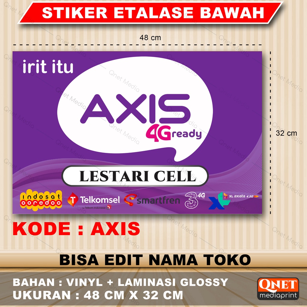 Jual STIKER KONTER ETALASE BAWAH + LAMINASI GLOSSY | Shopee Indonesia