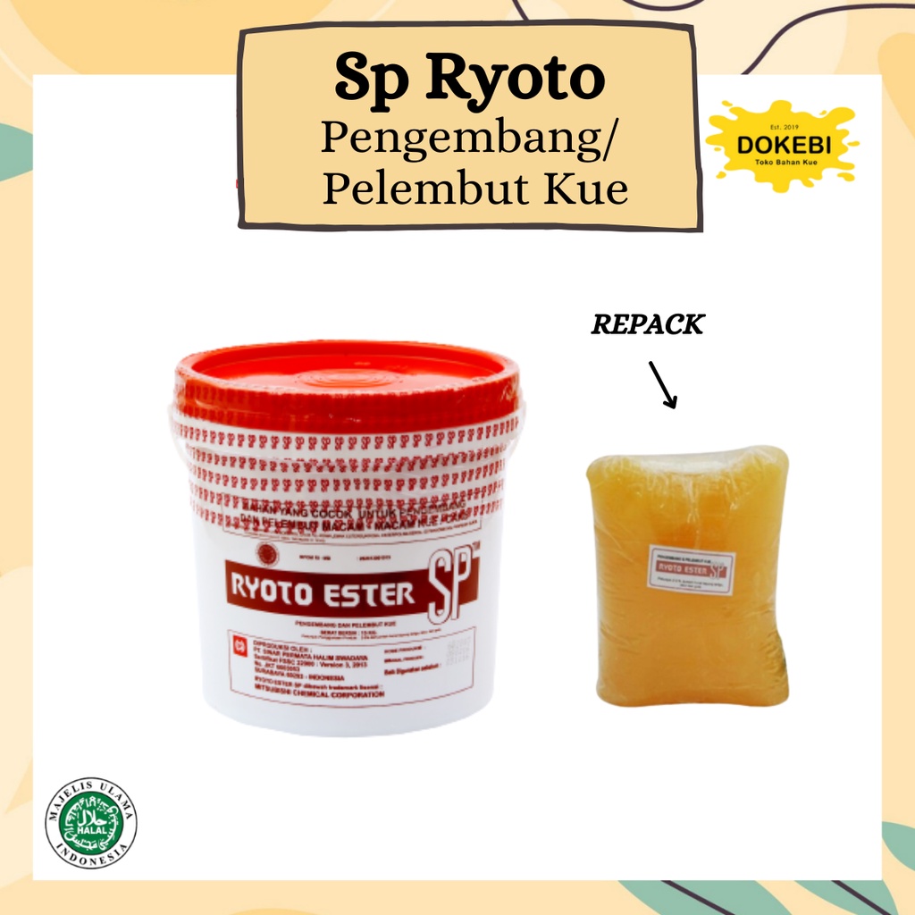 Jual SP RYOTO ESTER 1 kg, 500 G - Pengembang Kue / Pengemulsi | Shopee ...