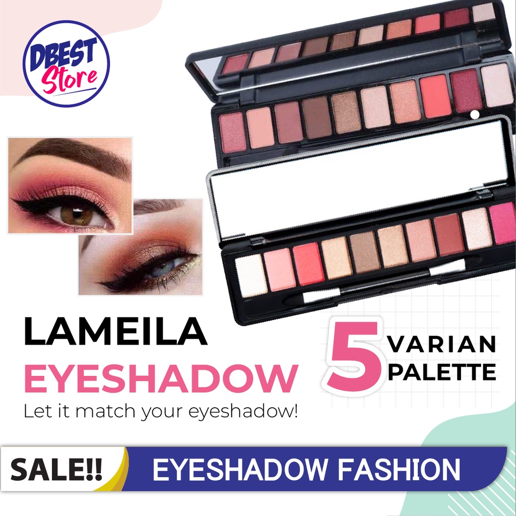 Jual LAMEILA Eyeshadow 9999 Fashion Matte Pallet Makeup 10 warna ...
