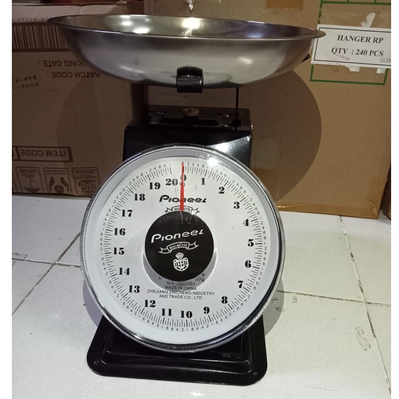 Jual ORIGINAL CROWN Timbangan 20kg Duduk/Timbangan Manual/Timbangan Buah 20 Kg / Mata tuner ...