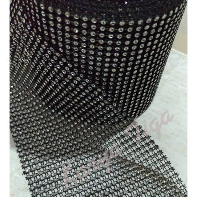 Jual Diamond Tikar 24 Baris Kopong / Tanpa Berlian - Hitam (10 Yard ...