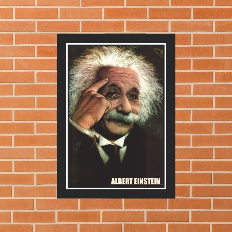 Jual Hiasan Dinding Frame / Bingkai Poster ALBERT EINSTEIN A4 P71 | Shopee Indonesia