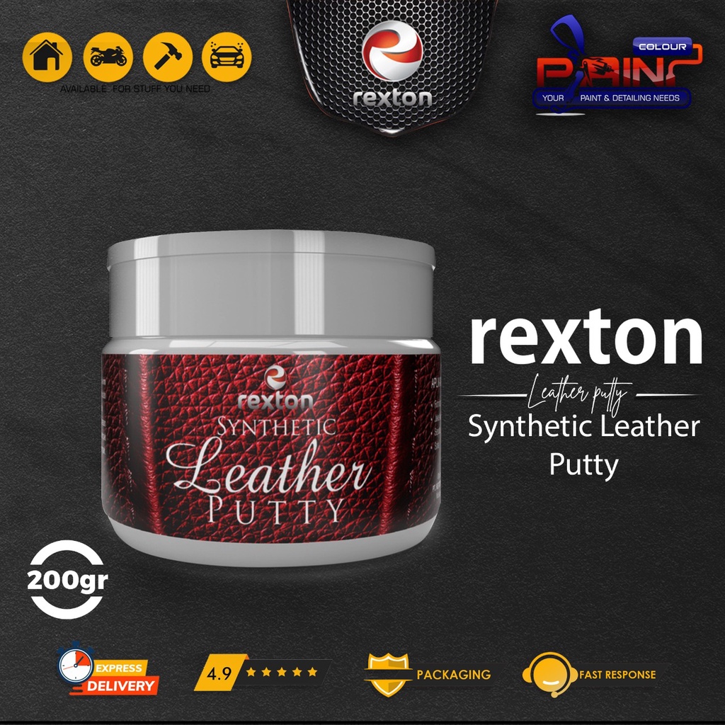 Jual Rexton Synthetic Leather Putty Dempul Kulit - 200gr | Shopee Indonesia