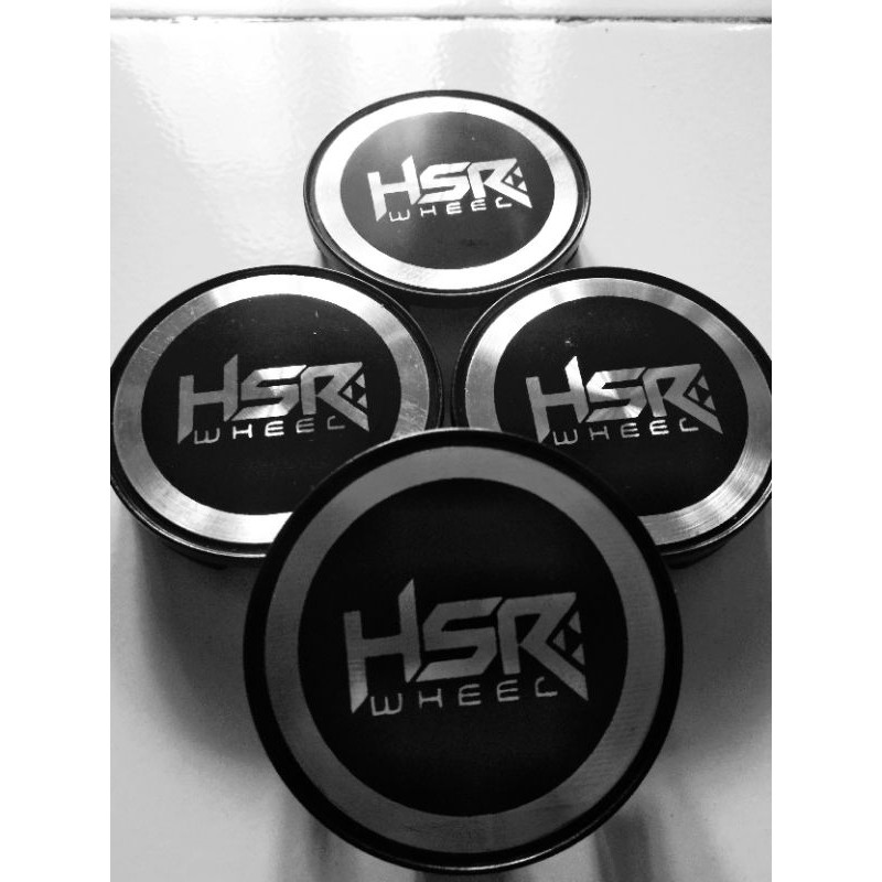 Jual Dop center velg logo HSR.Variasi datar hitam 5,5cm | Shopee Indonesia