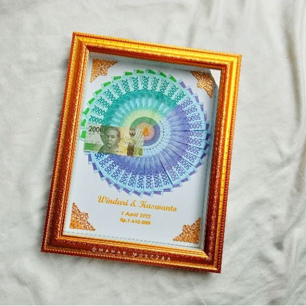 Jual MAHAR FRAME UANG KERTAS / MAS KAWIN GUNUNGAN WAYANG JAWA / MAHAR ...