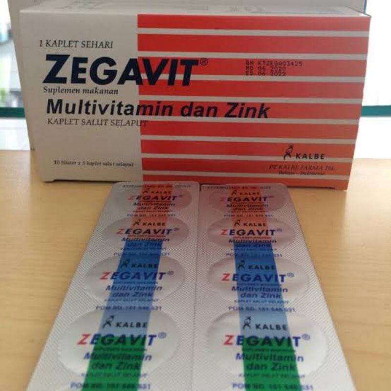 Jual ZEGAVIT MULTIVITAMIN AND ZINK ISI 10 BLISTER X 5 KAPLET | Shopee ...