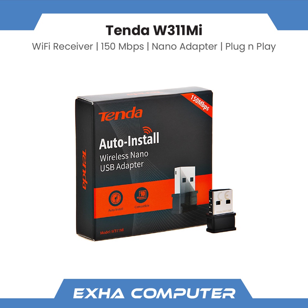 Jual USB Wifi Receiver Tenda W311MI Nano Adapter Wifi Receiver | Shopee ...