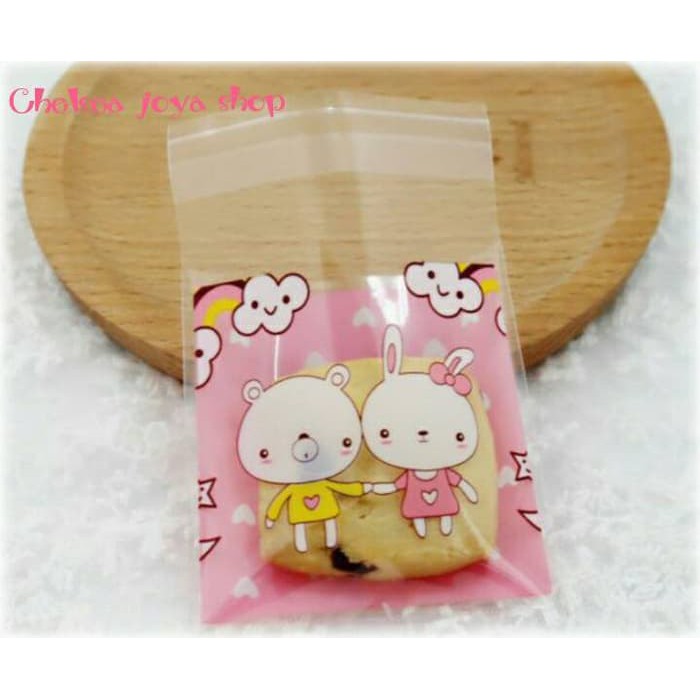 Jual Plastik bungkus kue- cookies- permen- roti- asesoris- fancy/7x7cm ...