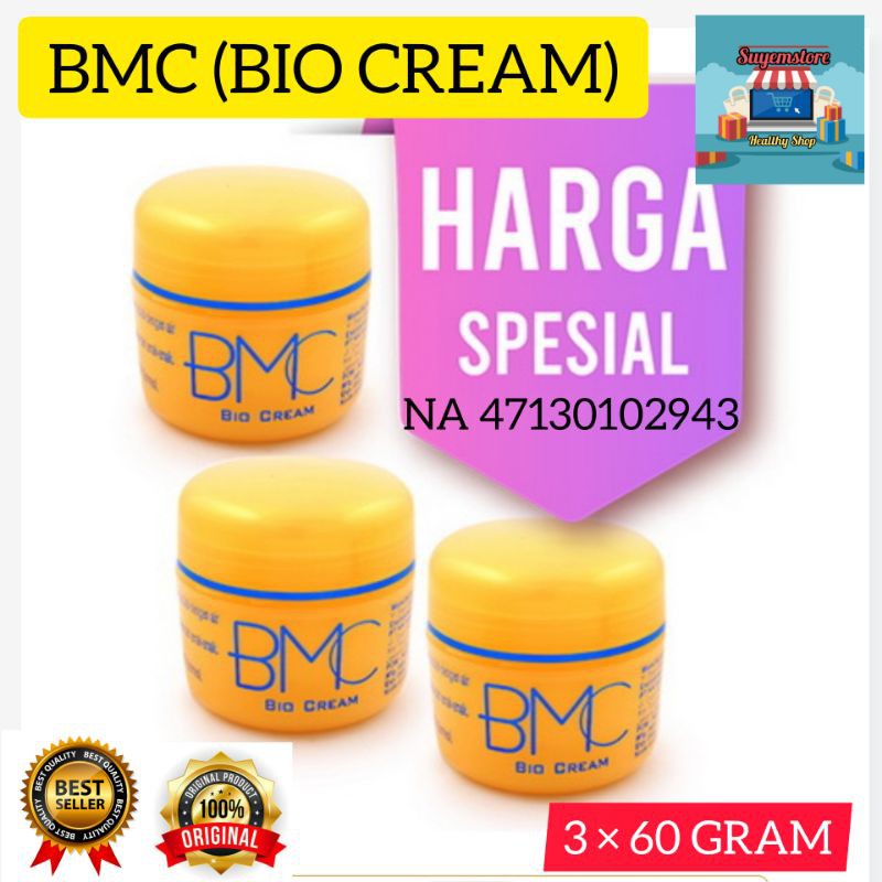 Jual BMC BIO Cream Mengatasi Iritasi Kulit (3 × 60 Gram) Krim Luka ...