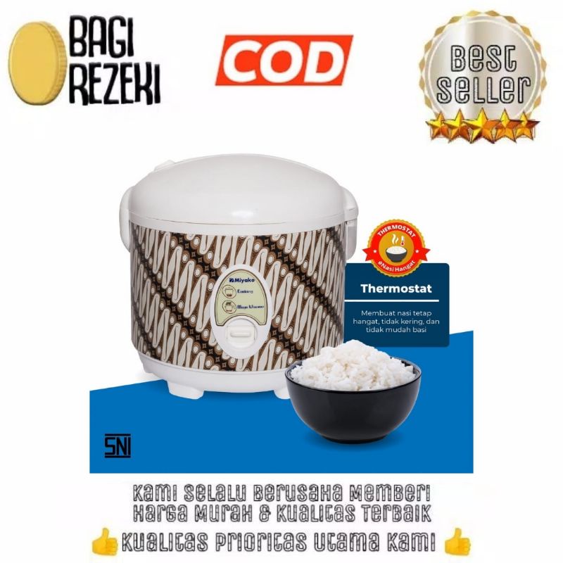 Jual Miyako MCM 508 Batik Parang Rice Cooker/ Magic Warmer Plus MCM508 ...