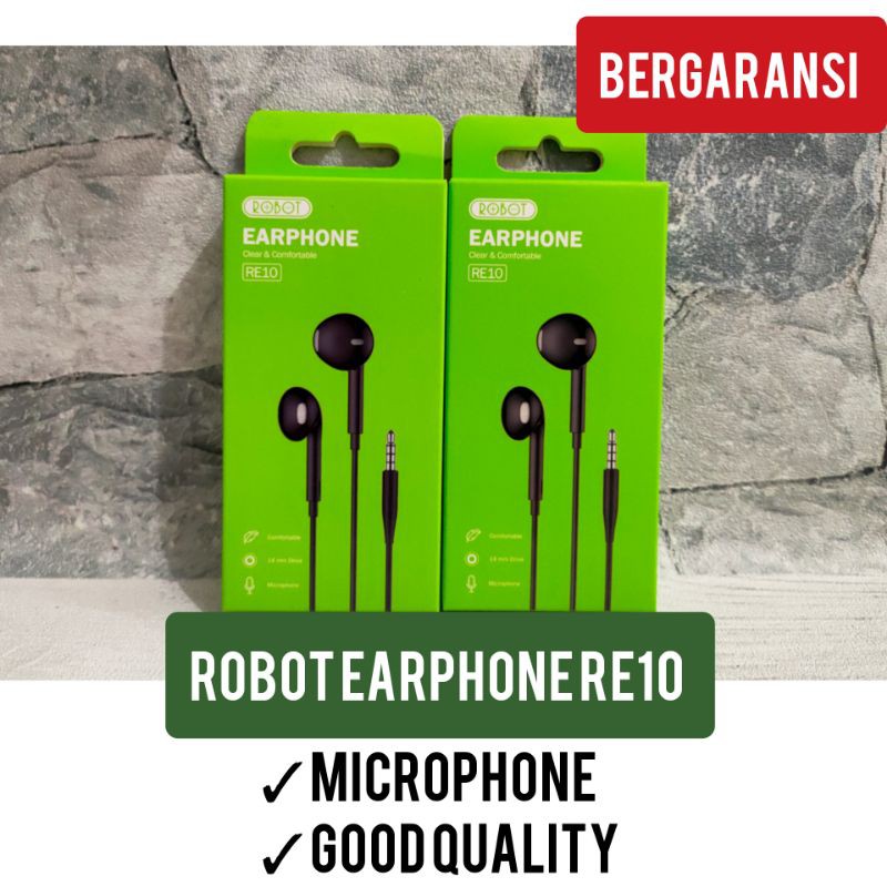 Jual Headset Robot Re10 Earphone Robot Garansi Resmi 1 Tahun | Shopee ...