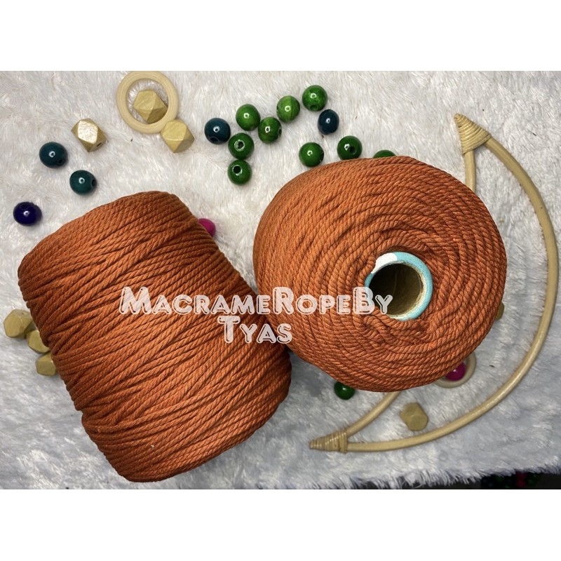 Jual Tali macrame warna bata size 4mm - benang macrame | Shopee Indonesia