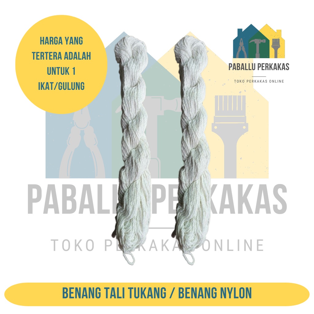 Jual Benang Tali Tukang / Benang Tali Nylon Sol Sepatu / Benang Kasur ...