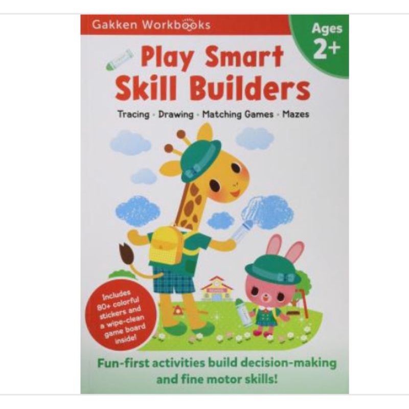 Jual Play Smart Skill Builders Age 2+ : Preschool Activity Workbook ...