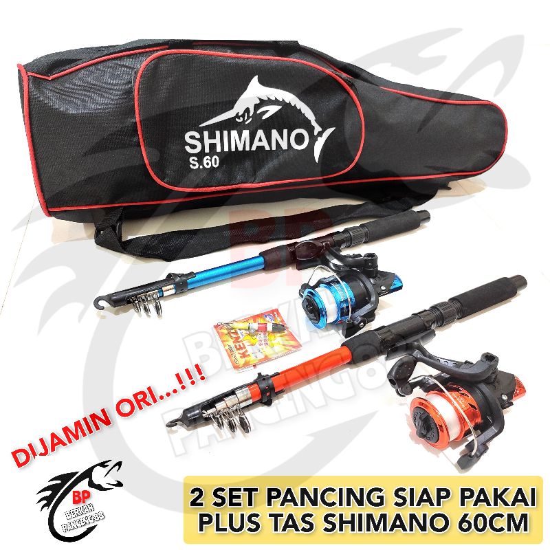 Jual {COD} 2 Set Pancing Full Set + 1 Tas Shimano ukuran 60Cm | Shopee Indonesia