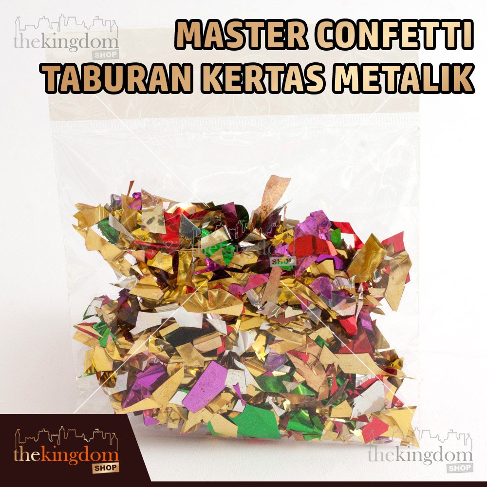 Jual Master Confetti Taburan Kertas Metalik / Konfeti / Semprotan ...