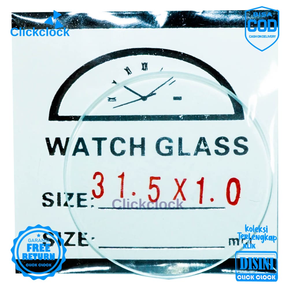 Jual Kaca Jam Kaca Bahan Watch Glass PNC-315 Bagus 3,15 cm | Shopee ...