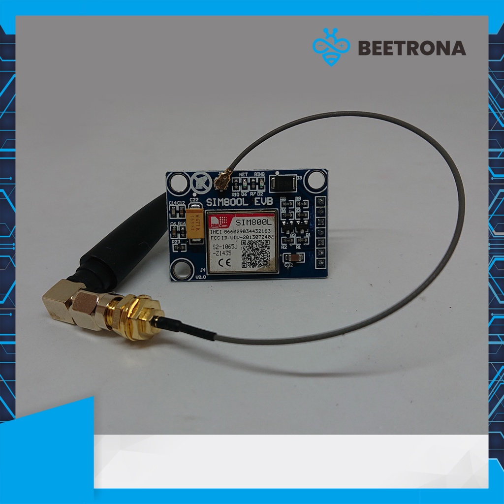 Jual SIM800L V2.0 5V GSM GPRS Quad Band module Plus Antena | Shopee ...