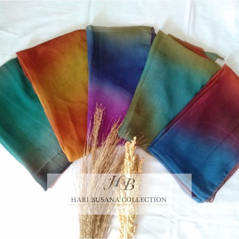 Jual selendang sifon gradasi / senteng Bali | Shopee Indonesia