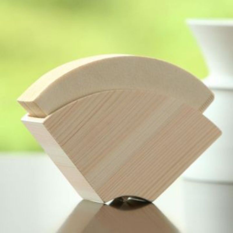 Jual Coffe filter paper V60 wood stand holders/Tempat menyimpan kertas ...