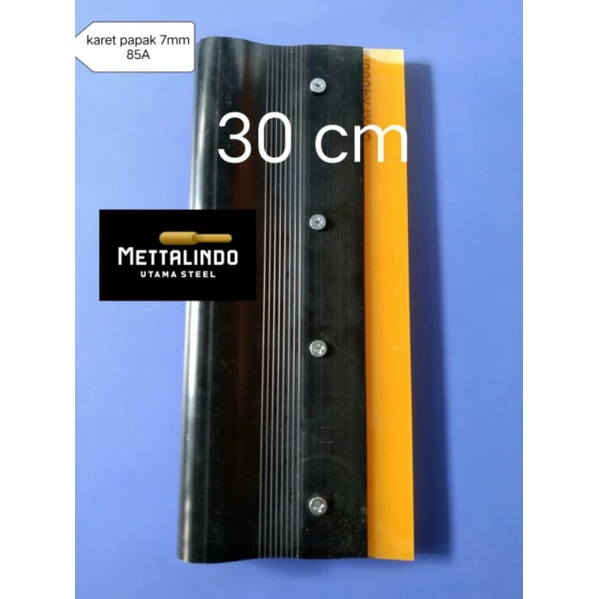 Jual gagang rakel alumunium hitam 30 cm 30cm dan karet orange cocok utk ...