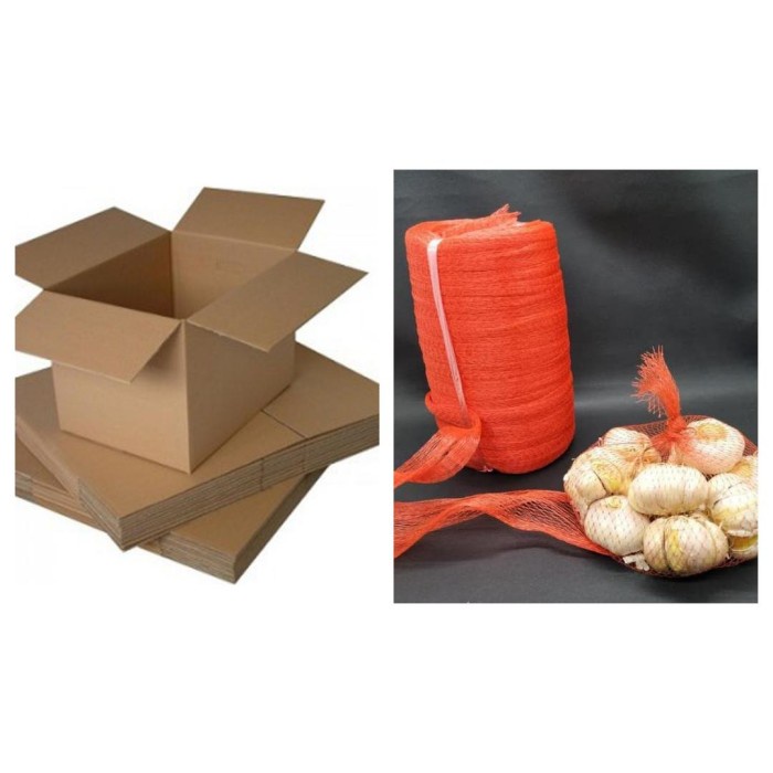 Jual Sayur-Buah-Tempat- Packing Dus+Jaring Sayur+Lakban Fragile ...