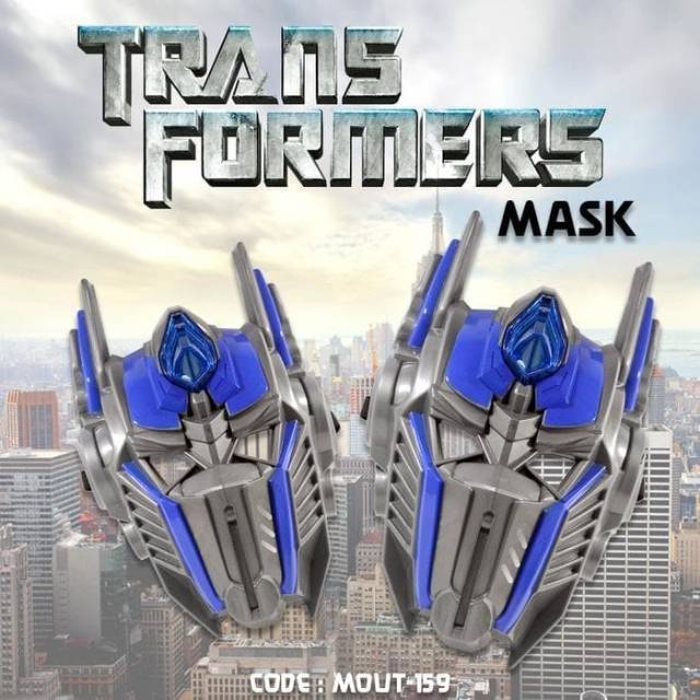 Jual Topeng lLED Transformers Optimus Prime -Mainan Mask Karakter Super ...