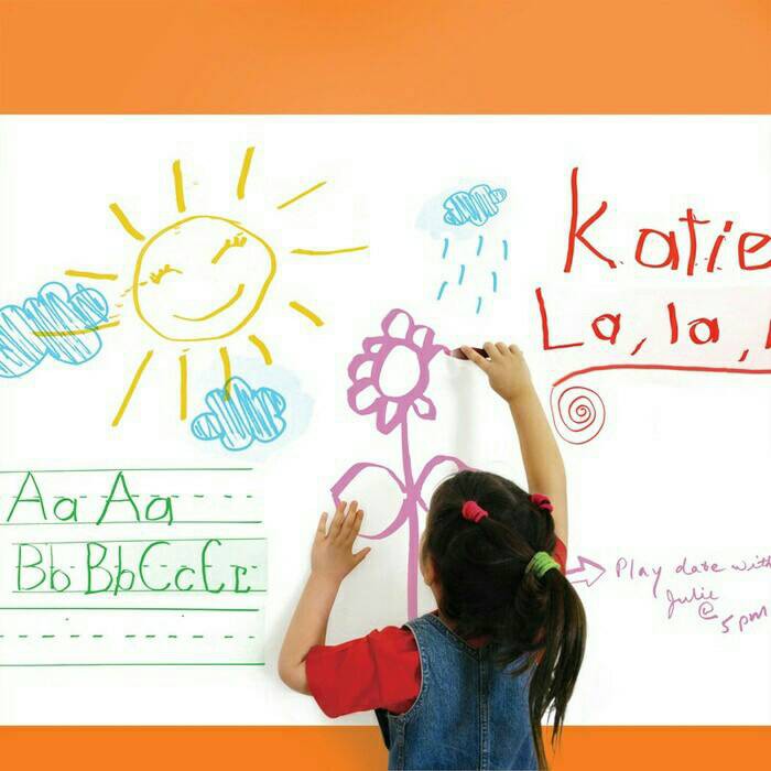 Jual Sticker dinding white board / Stiker dinding papan tulis / wall ...