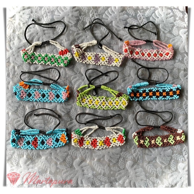 Jual GTL0596 Gelang Tali Manik Motif Kalimantan | Shopee Indonesia