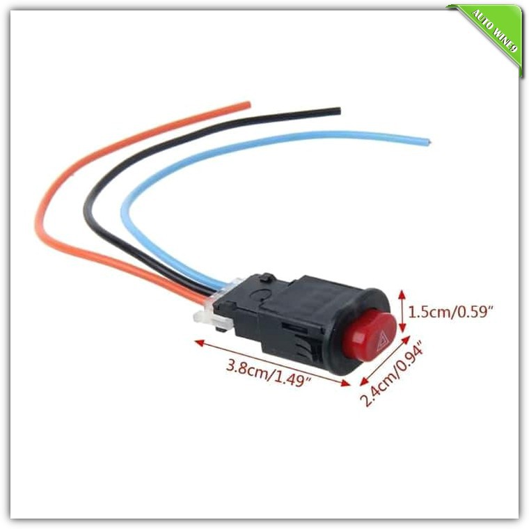 Jual A9W13 SAKLAR HAZARD SWITCH ON/OFF WARNA WARNI + SOCKET | Shopee ...