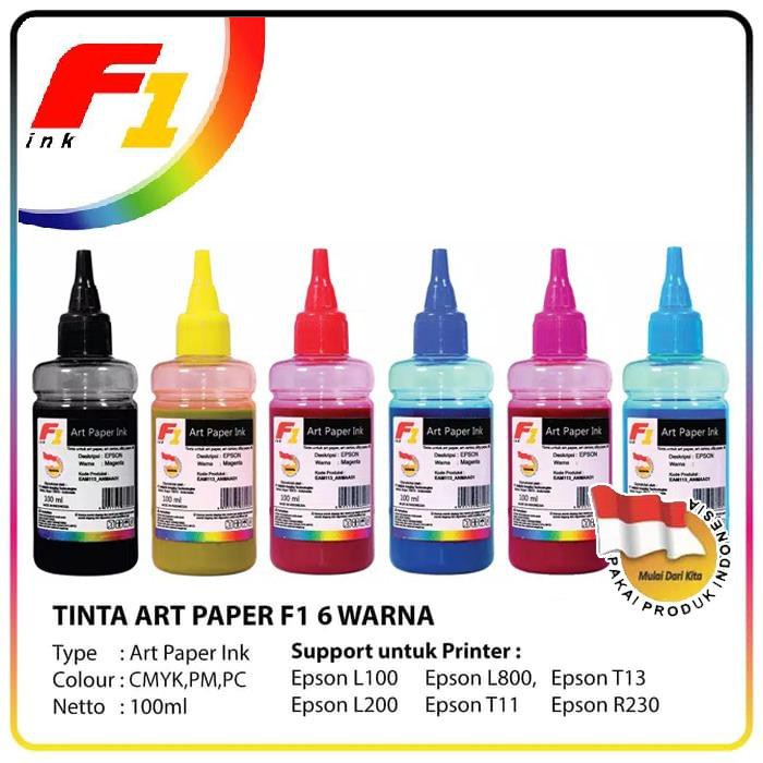 Jual Tinta Art Paper 100ml SET 6 Warna L120 L200 L310 L360 L365 L380 ...