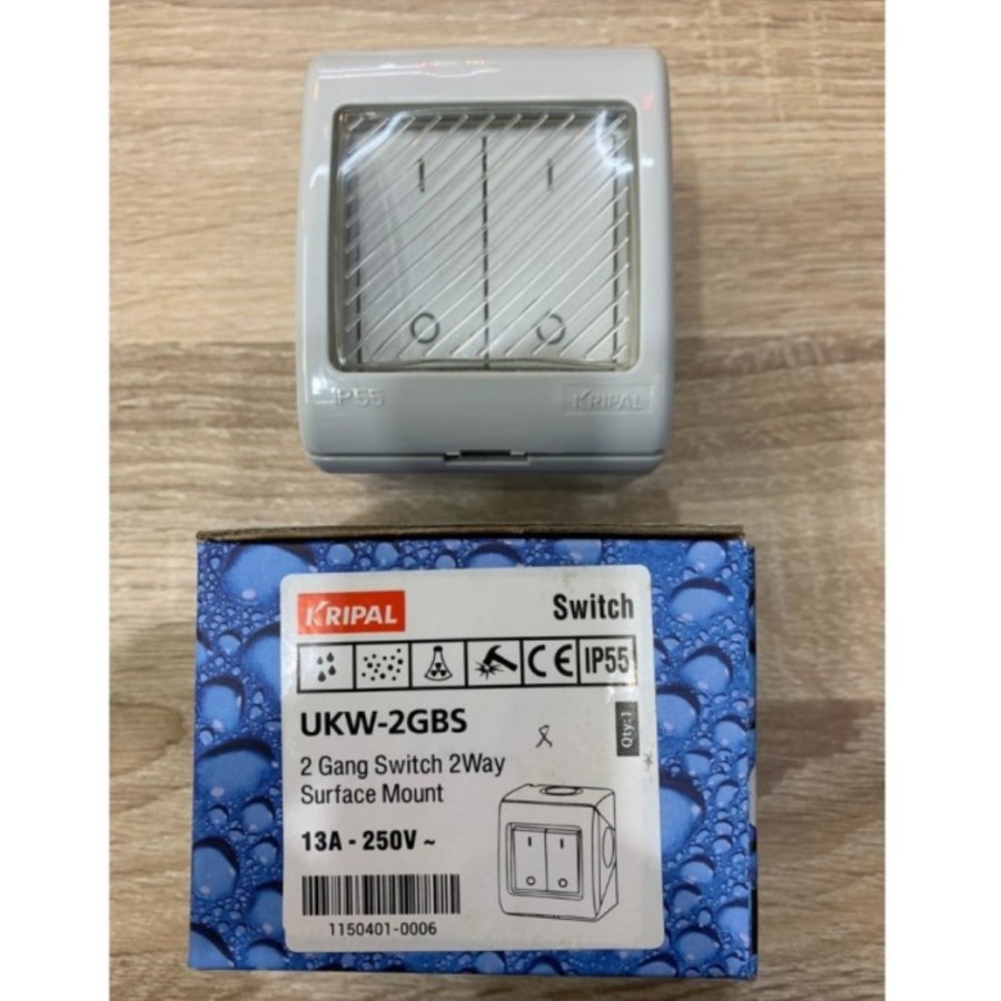 Jual Saklar Seri Outdoor Waterproof Ip 55 Saklar Double Anti Air IP55 ...