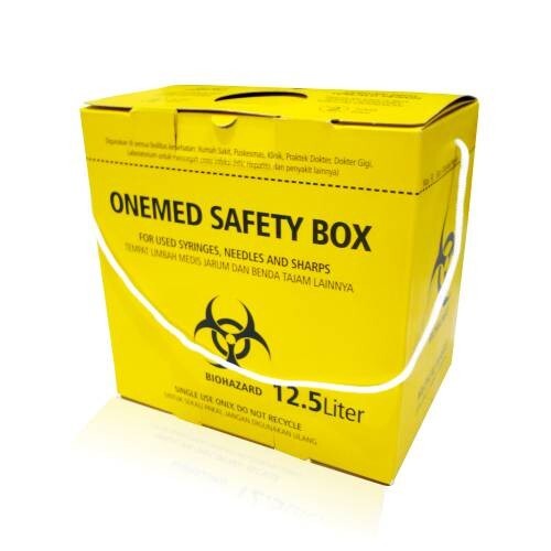 Jual ONEMED - Safety Box 12,5 Liter | Tempat Sampah Medis | Shopee Indonesia