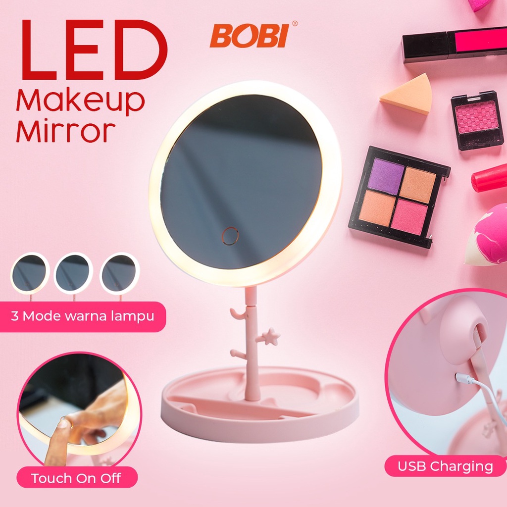 Jual CERMIN KACA LED - LED MAKEUP MIRROR - CERMIN 3 WARNA LAMPU ...