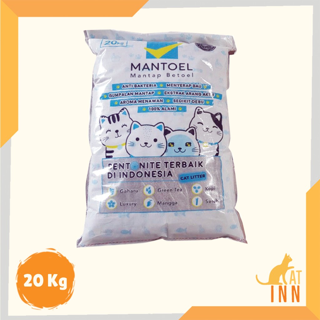 Jual Mantoel Cat Litter 20 Kg Pasir Kotoran Kucing / Pasir Gumpal ...
