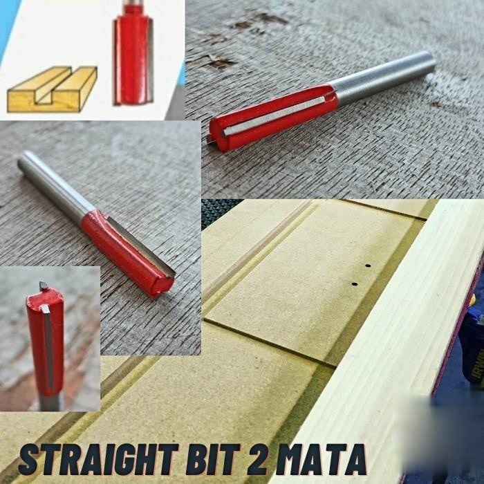 Jual Mata Profil Kayu Lurus Router Straight mata router 2 Mata Lazaro ...