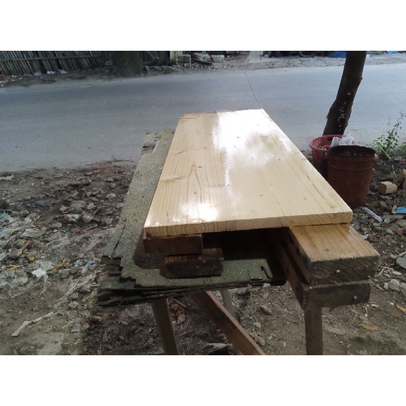 Jual HAMBALAN KAYU JATI BELANDA SUDAH FERNIS | Shopee Indonesia