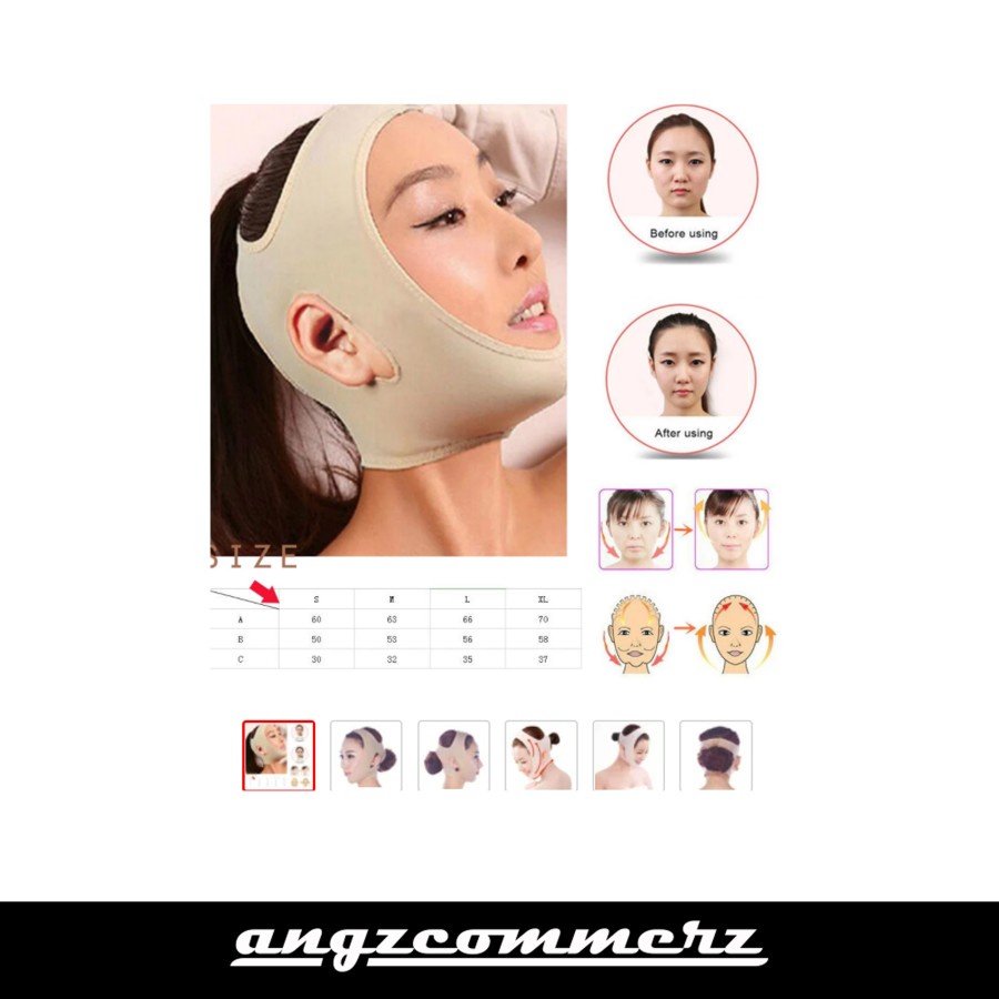 Jual Bandage Korset Muka Pelangsing Wajah Double Chin Tirus Cewe Korea ...
