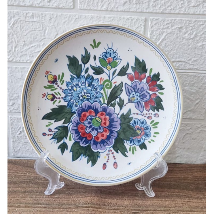 Jual Piring Keramik Hias | Piring Salad D 20-21 cm | Piring Hias Motif ...