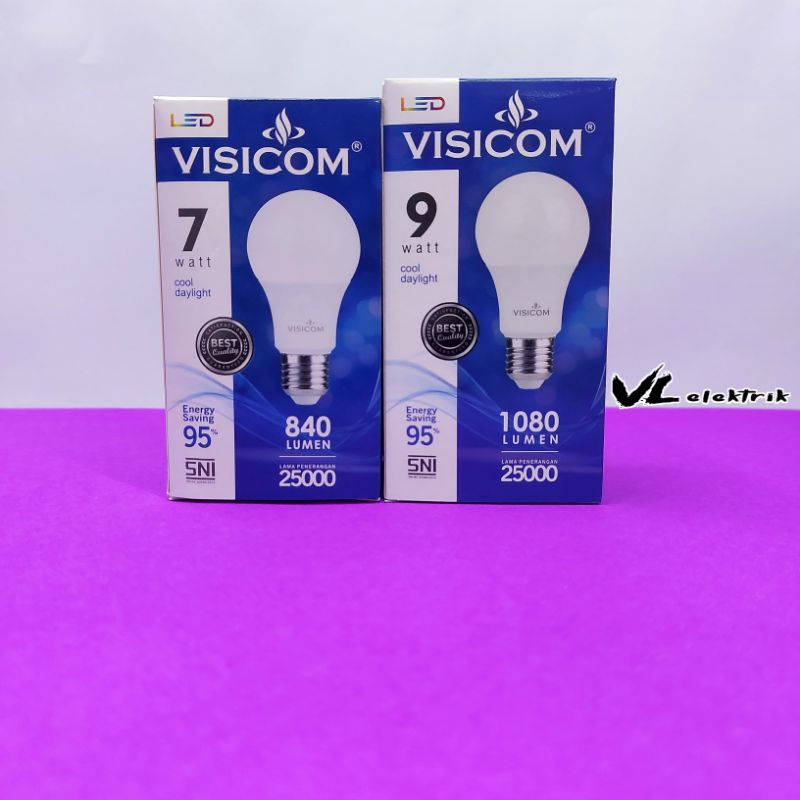 Jual LAMPU LED VISICOM 7 watt, 9 watt VISICOM GARANSI RESMI 1 TAHUN | Shopee Indonesia