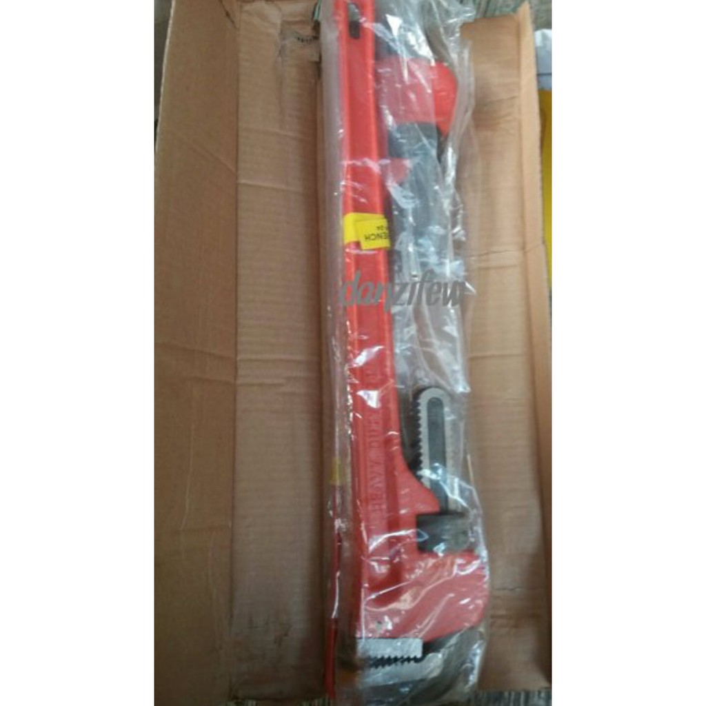 Jual (UT)Kunci pipa SANDS Pipe Wrench 18”(Steel Handle) 450mm | Shopee ...