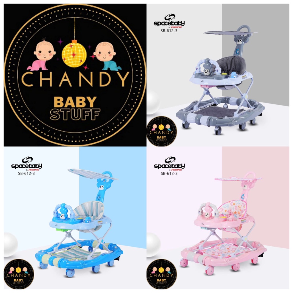 Jual BABY WALKER SPACE BABY SB 612-3 ADA REM DAN BISA AYUN | Shopee ...