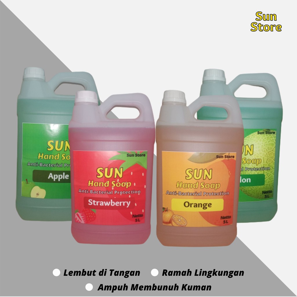 Jual GROSIR Sun Hand Soap Handwash / Sabun Cuci Tangan Refill 5 Liter ...