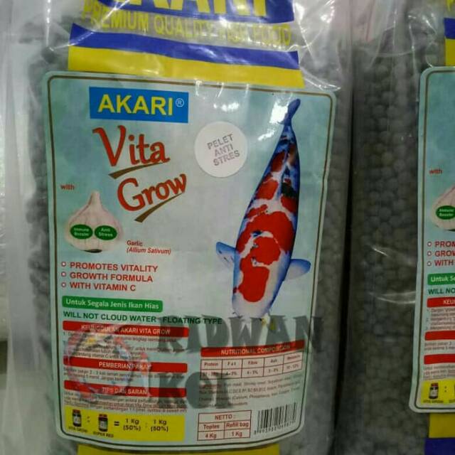 Jual VITA GROW 1 kg REFIL (Pelet Anti Stress) | Shopee Indonesia